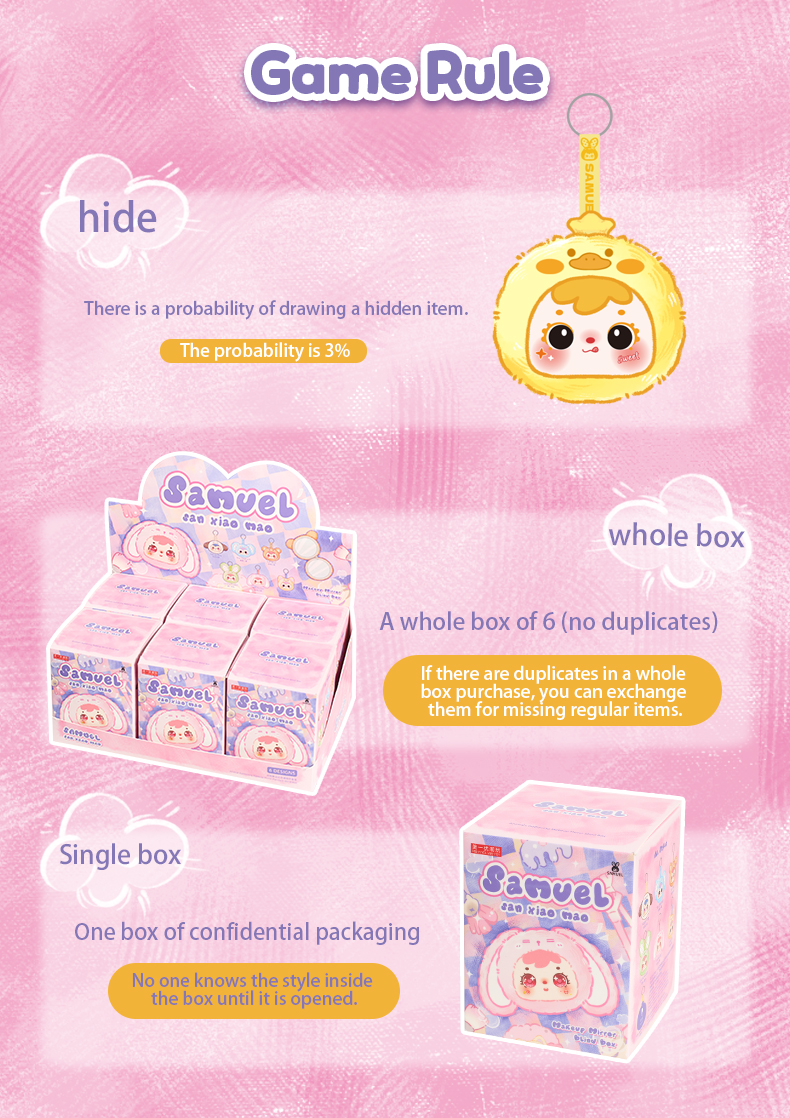 Samuel Animal gathering makeup mirror blind box（MR5021） - 三小毛盲盒