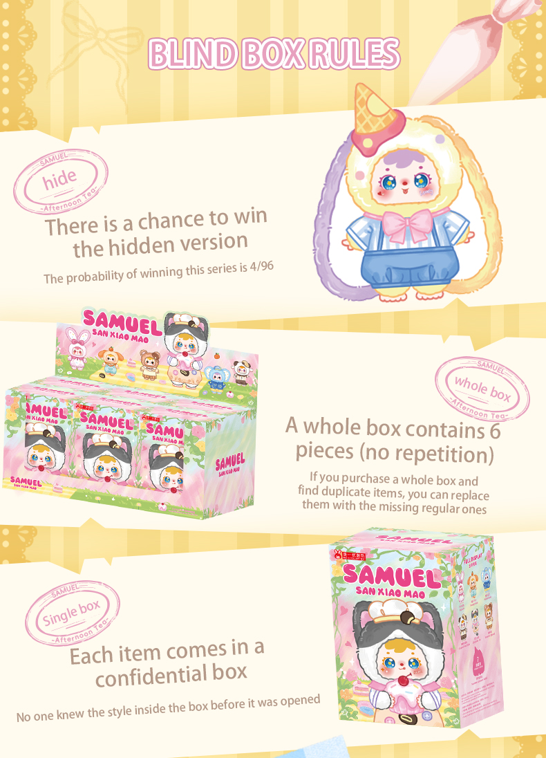 Samuel Beep！Afternoon Tea Time Blind Box（MR5036） - 三小毛盲盒