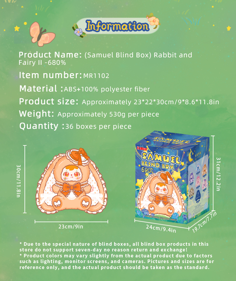 Samuel Blind Box Rabbit and Fairy Ⅱ-680%（MR1102） - 三小毛盲盒